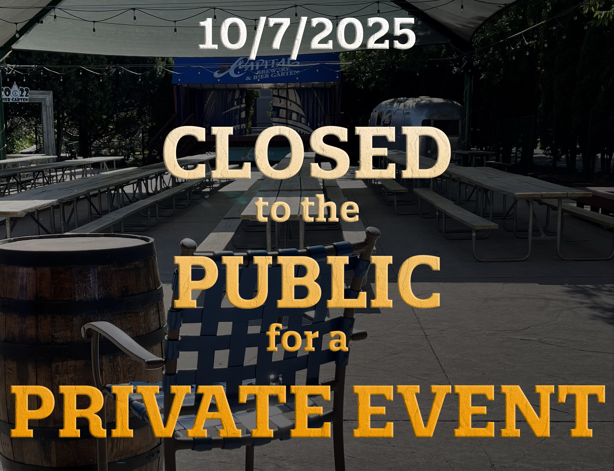CLOSED for a Private Event - Capital Brewery